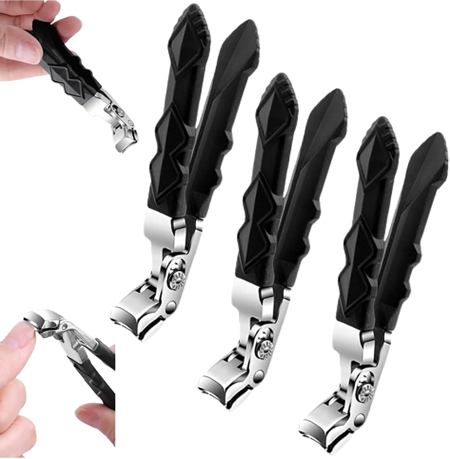 Fingernail Clipper, 2024 Upgrade Nail Clippers for Unisex Long Handle ...