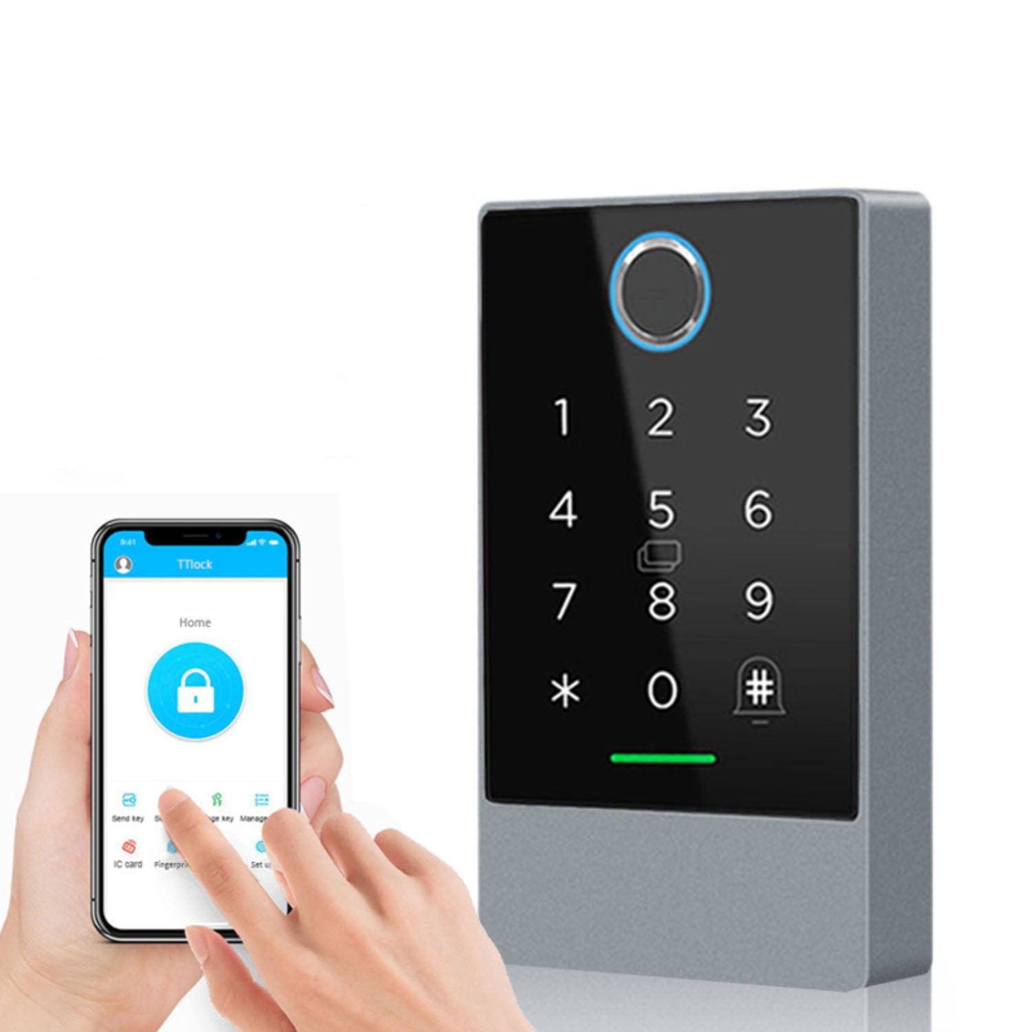 Fingerprint Access Control Door System Opener for Intercom Nfc Bluetooth Gate Keypad 13.56Mhz ...