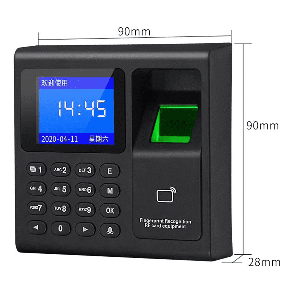 Fingerprint Attendance Machine 1000 Capacity Access Control Electric ...