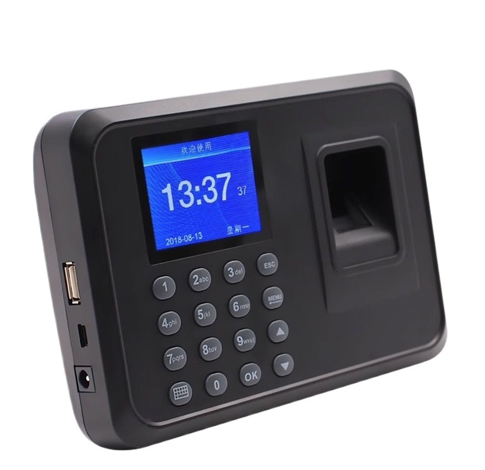Fingerprint Attendance System Biometric Clock in Machine Employee Keypad Electric Time Clock ...
