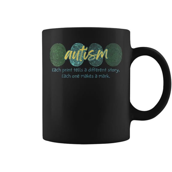 Fingerprint Autism Coffee Mug - Walmart.com