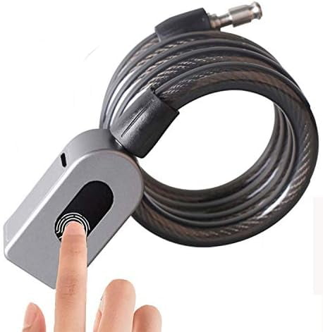 Fingerprint Bike Lock, Anti-Theft Keyless Bicycle Lock with USB Charge ...
