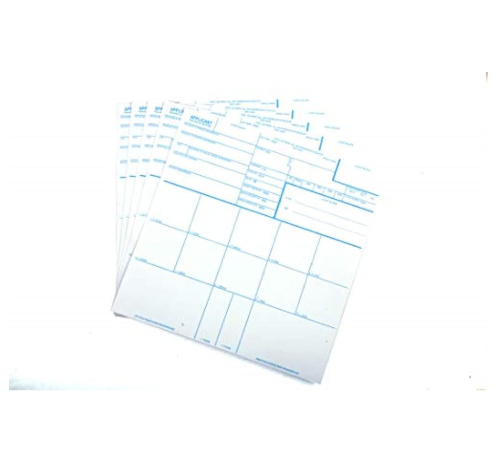 Fingerprint Cards, Applicant FD-258, 100 Pack - Walmart.com