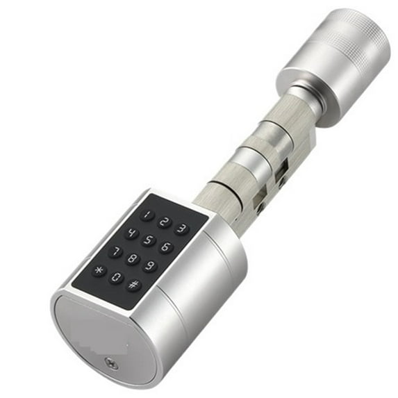 Fingerprint Cylinder Electronic Smart Door Lock Digital Keypad Code Key ...