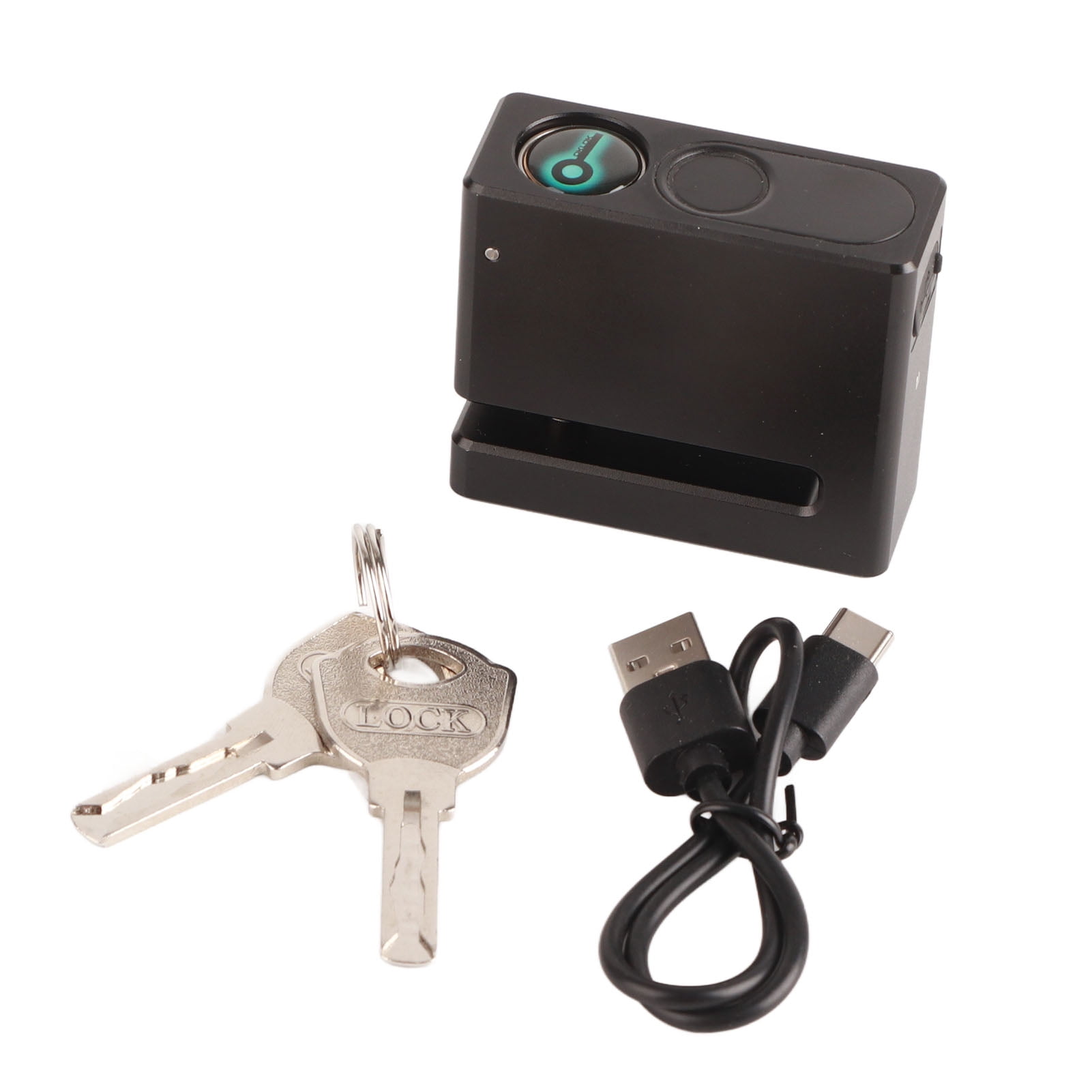 Fingerprint Disc Brake Lock Anti Theft Safety Lock for Bicycle Mountain ...