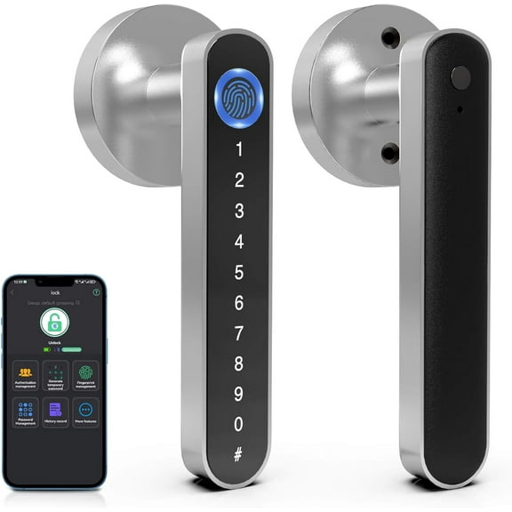 Ardwolf A50 Key-less Entry Door Lock with Right-Handle, Auto-Lock Smart ...