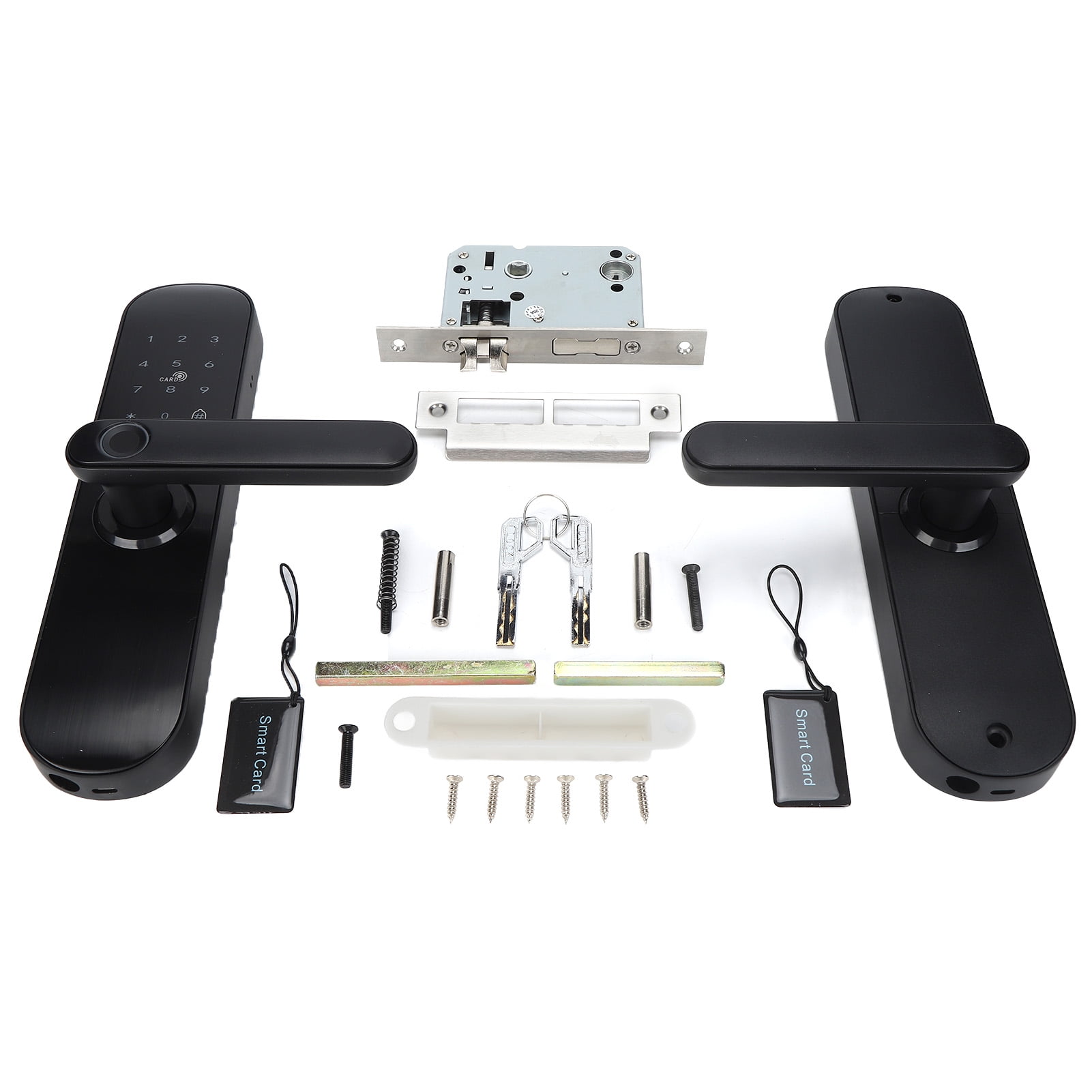 Fingerprint Door Lock Card Swipe Door Frame Password Key Waterproof ...