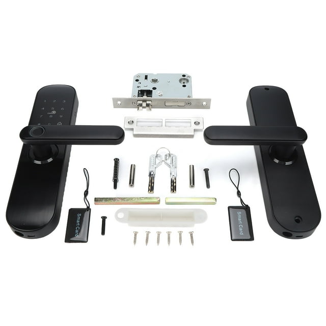 Fingerprint Door Lock Card Swipe Door Frame Password Key Waterproof ...