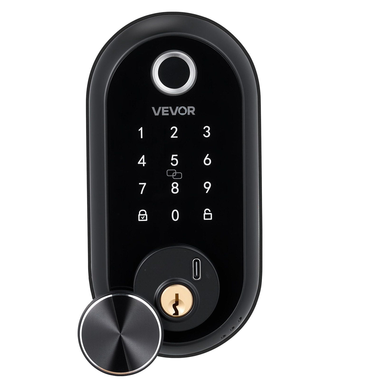 Fingerprint Door Lock, Electronic Biometric Deadbolt with Touchscreen ...