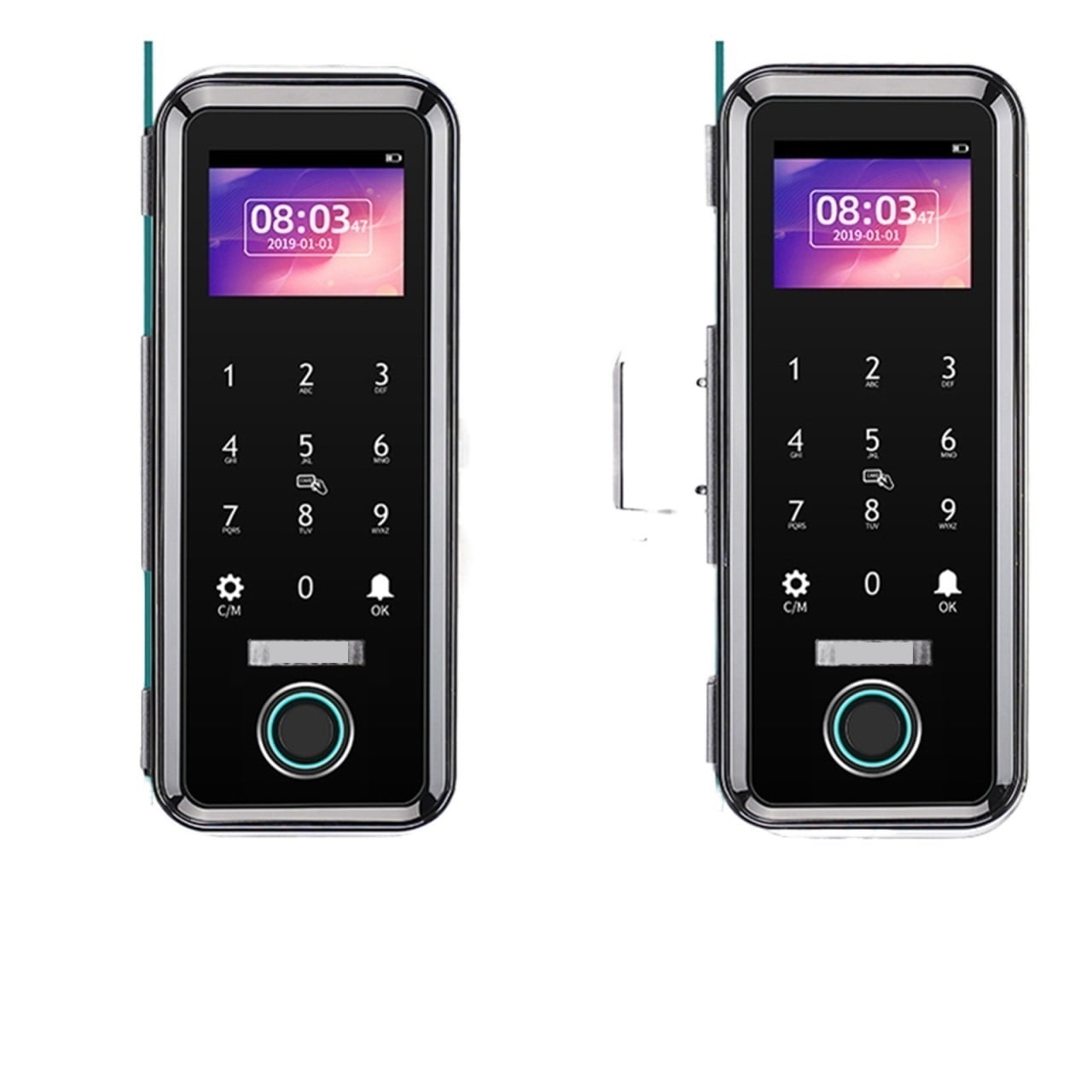 Fingerprint Door Lock For Glass Wooden Metal Door No Limited Smart Home ...