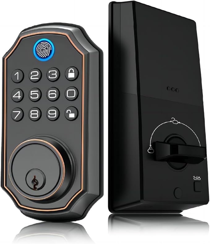 Fingerprint Door Lock, Keyless Entry Door Lock with APP Control, Smart ...
