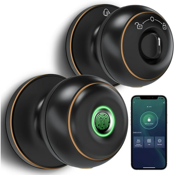 Fingerprint Door Lock, Lock with App, Biometric Door Lock, Thumbprint ...