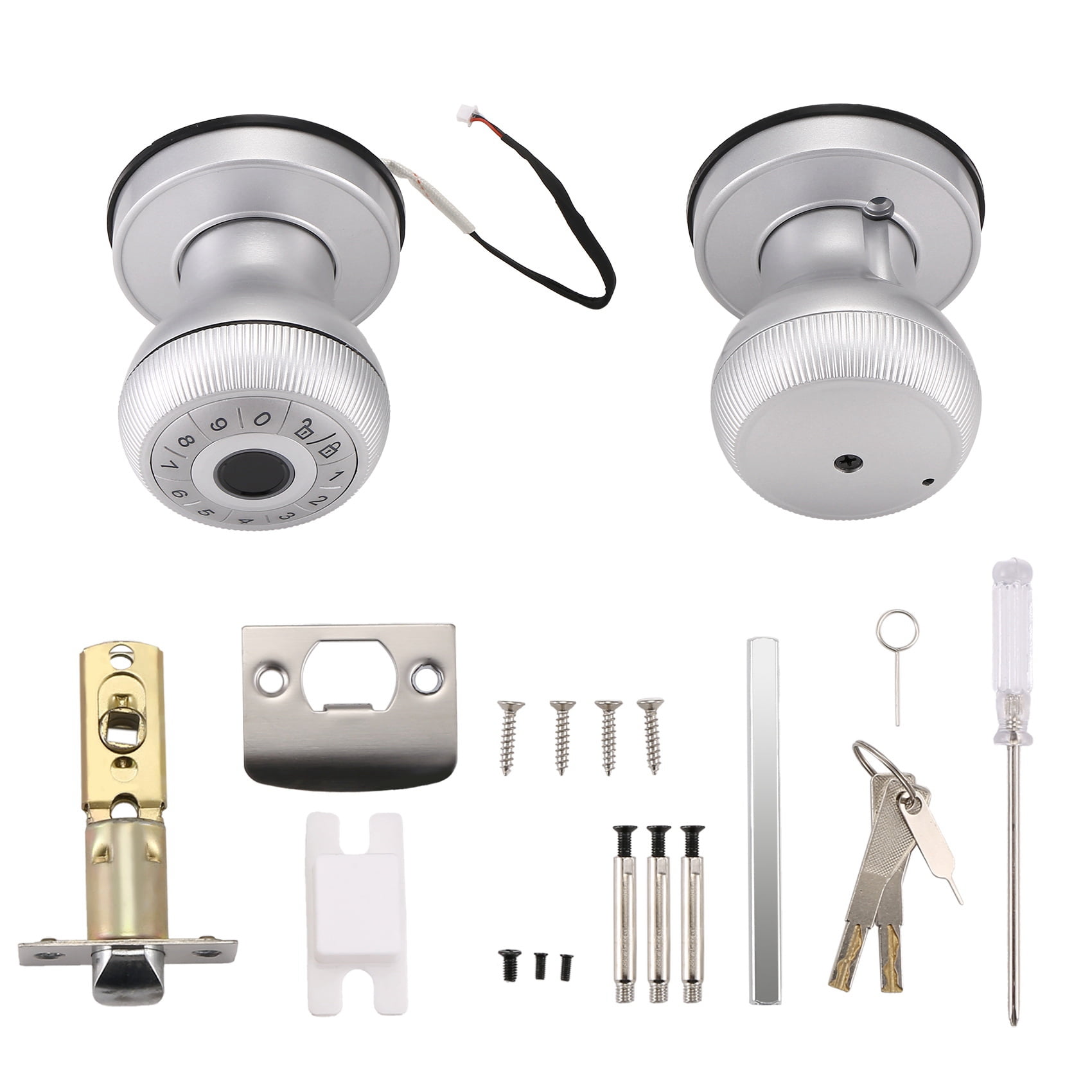 Fingerprint Door Lock-Smart Door Handle, Keyless Door Handle with ...