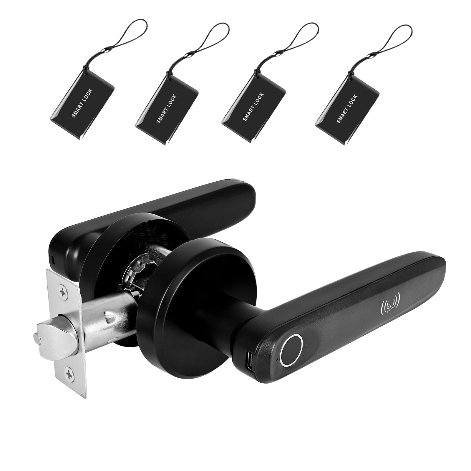 Fingerprint Door Lock for bedroom Biometric door Handle knob lock Tuya ...