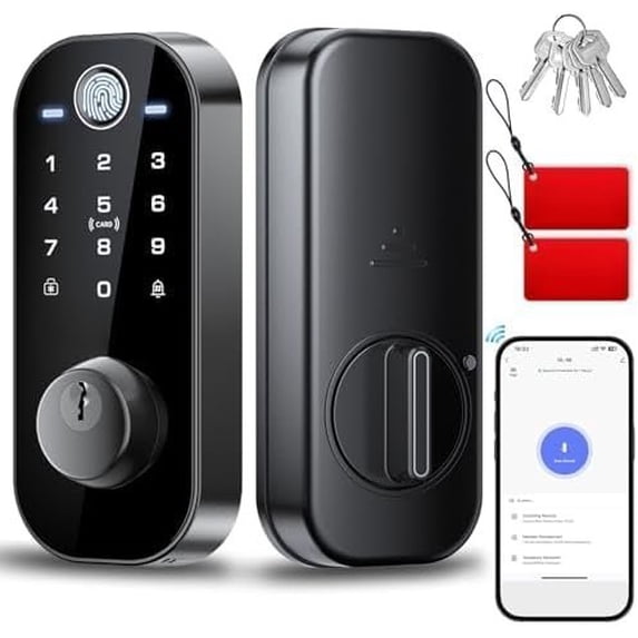 Fingerprint Door Locks for Front Door Built-in , Keyless Entry Door ...