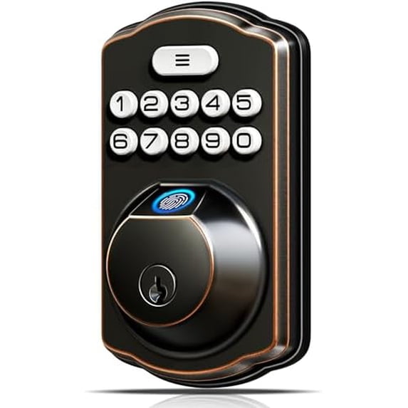 Fingerprint Keyless Entry Door Lock, Auto Lock, Electronic Keypad ...
