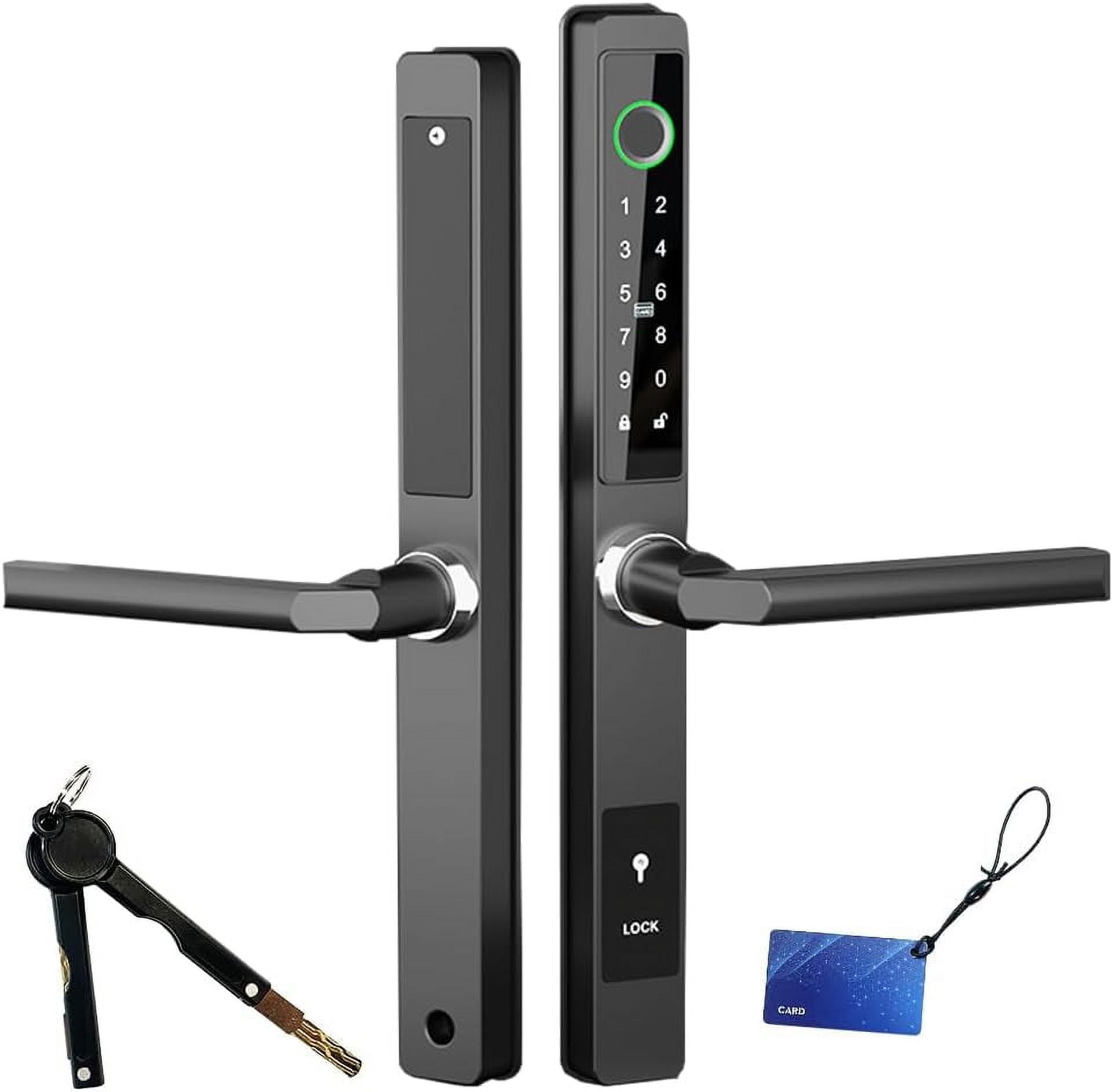 TMS Keyless Fingerprint Keypad Passcode Electronic Smart Mortise Remote App Lock - Walmart.com