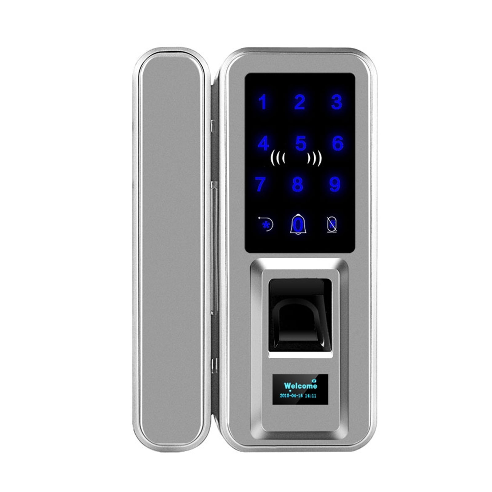 Fingerprint Lock Touch screen Keyless Smart Lock with Keypad and LCD Screen for Home Office ...