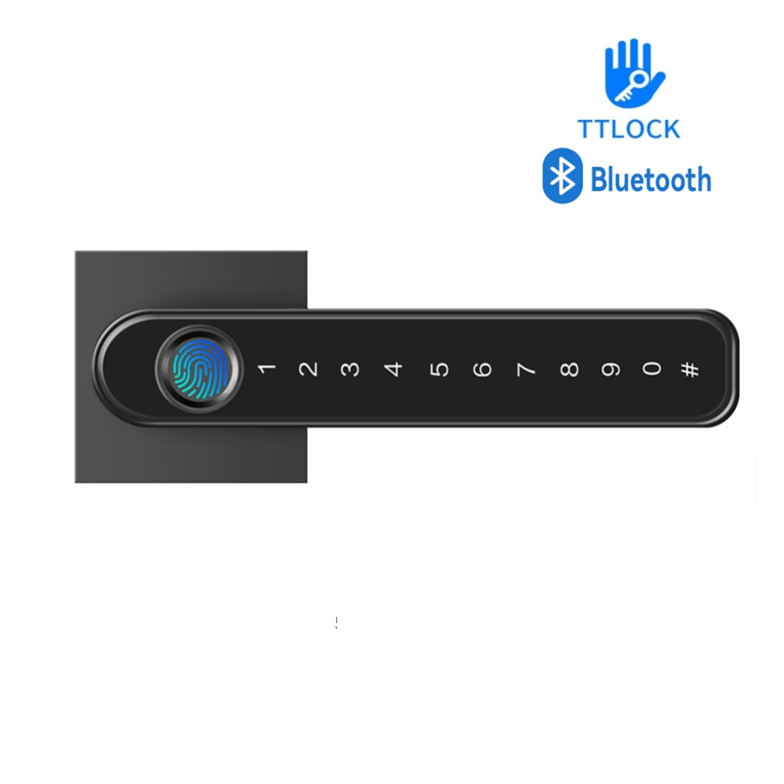 Fingerprint Locks Biometric Handle Smart Door Lock Smart Home Password ...