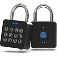 Fingerprint Padlock with Code, Combination Lock for Locker with ...