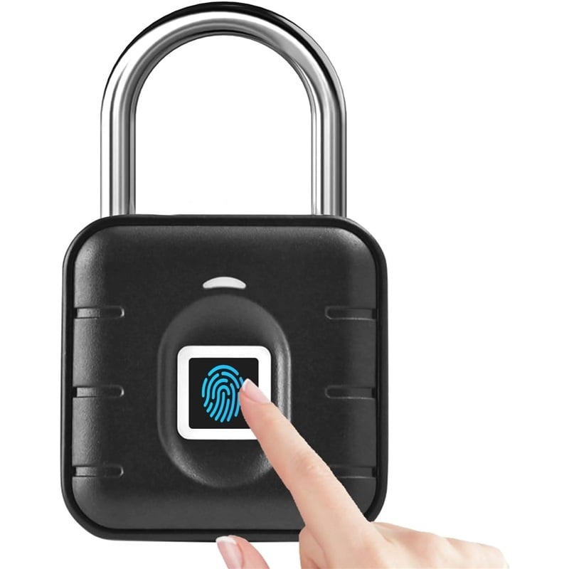 Fingerprint Padlock, Locker Lock, Keyless Biometric Padlock Outdoor ...