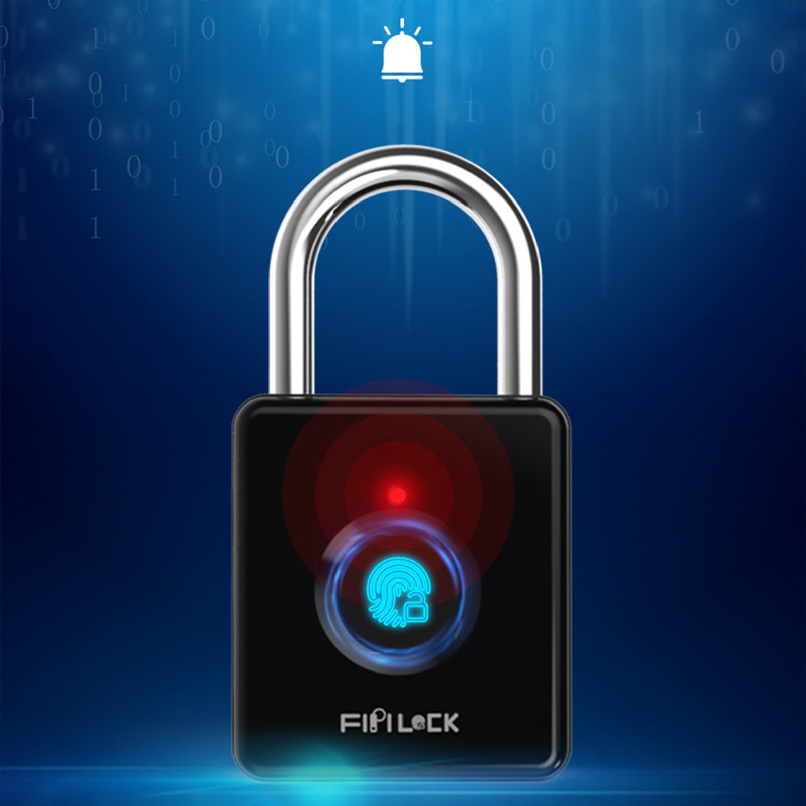 Fingerprint Padlock, Smart Keyless Lock,Locker Lock, Biometric Metal ...