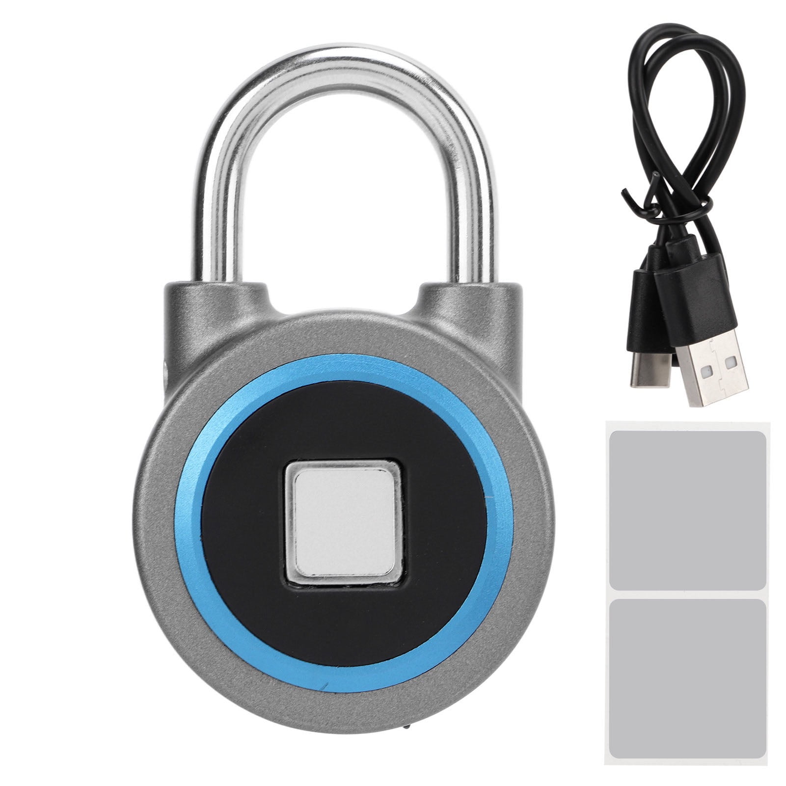 Fingerprint Padlock USB Charging Remote Authorization Unlocking Lock ...