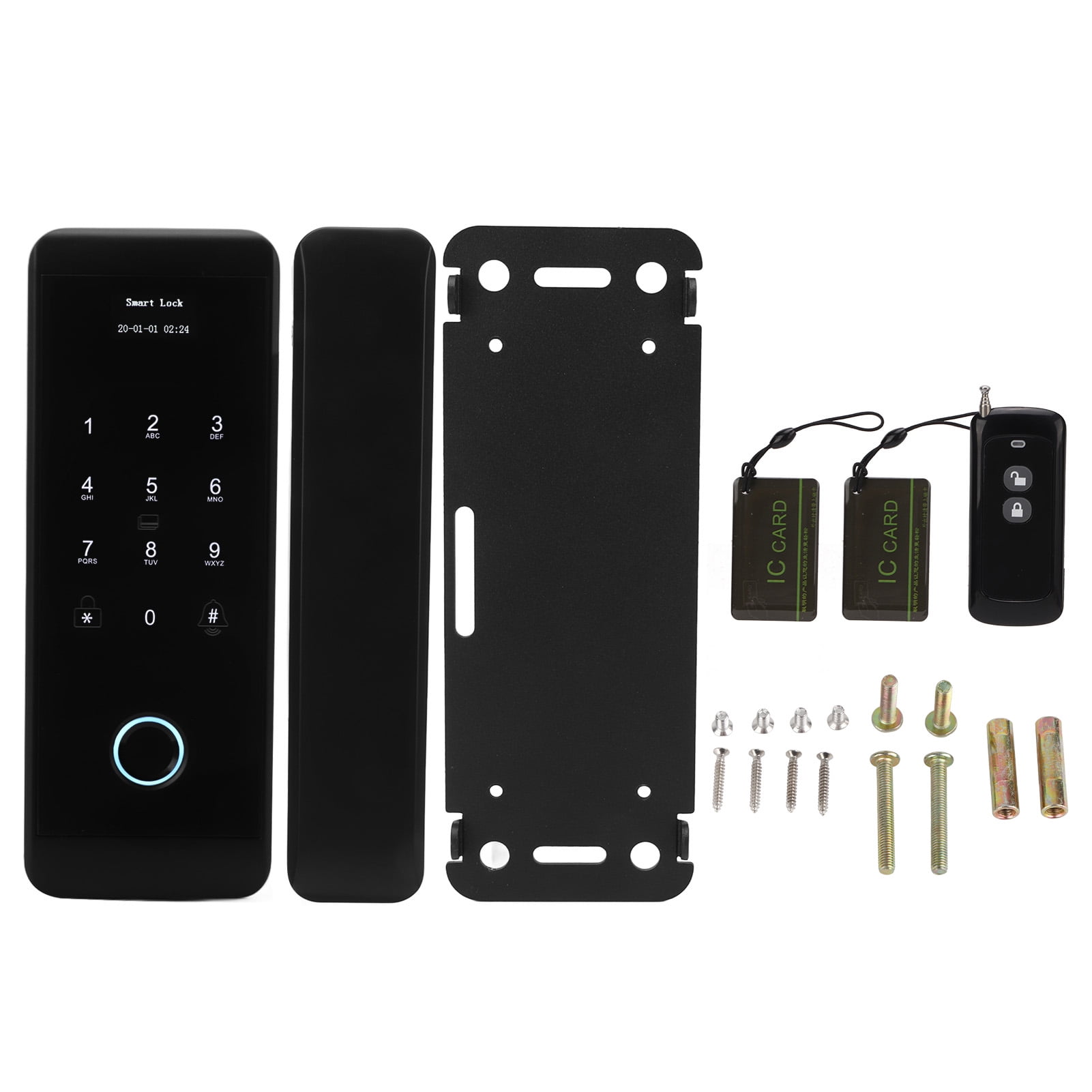 Fingerprint & Password Entry, Bluetooth WiFi Control for Glass/Wooden ...