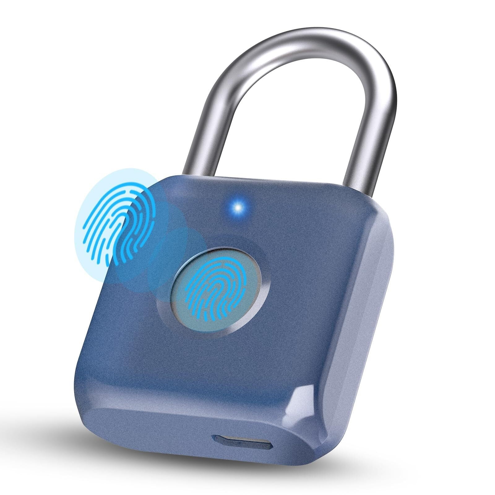 Fingerprint Smart Padlock Lock, Biometric Metal Keyless Thumbprint Lock ...