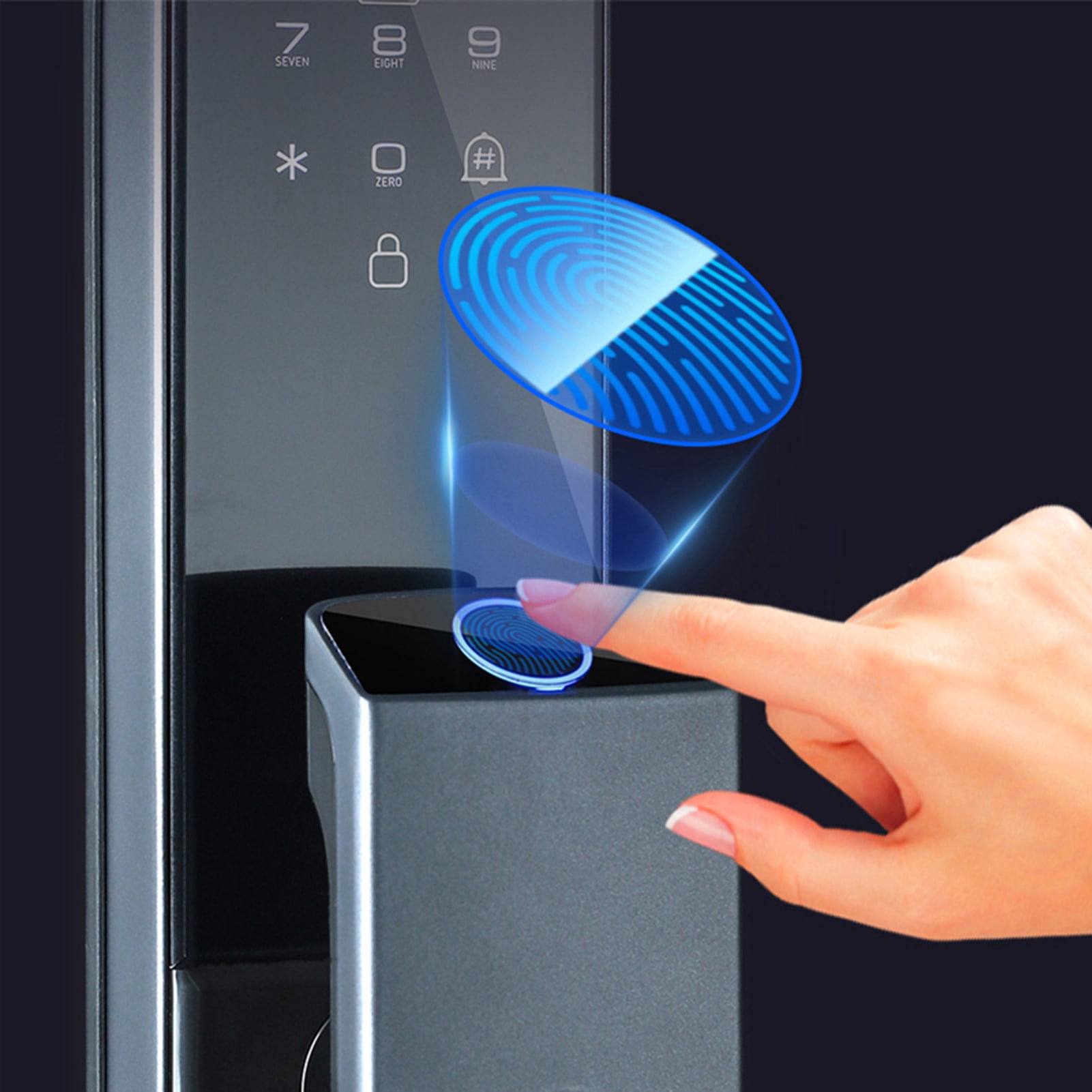 Fingerprint lock,Lock With Camera Unlock 6 Unlocked Door Lock With ...