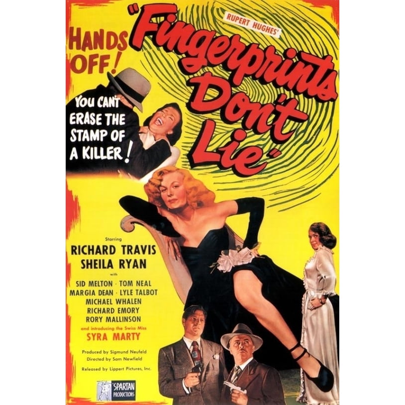 Fingerprints Don't Lie Movie Poster (11 x 17) - Walmart.com