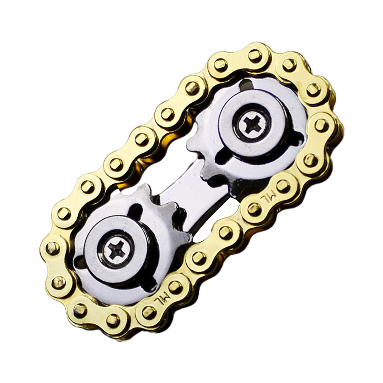 Fingertip Gear Chain Pocket-sized Metal Hand Fidget Gyro Creative ...