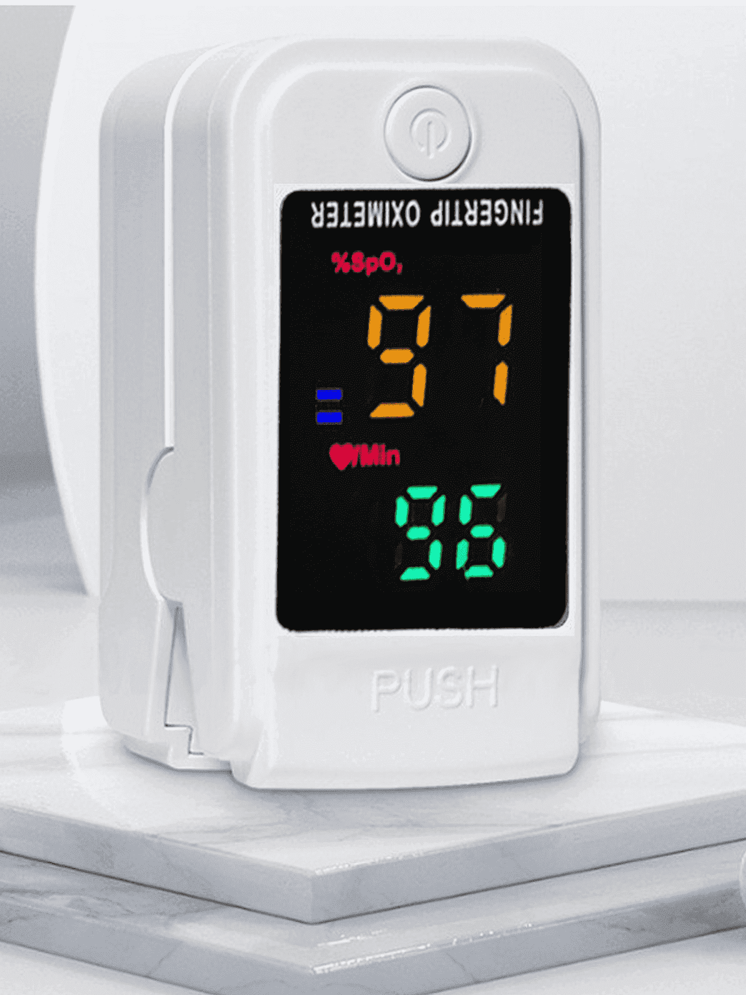 Lvelia Fingertip Pulse Oximeter Blood Oxygen Saturation Monitor SpO2 ...