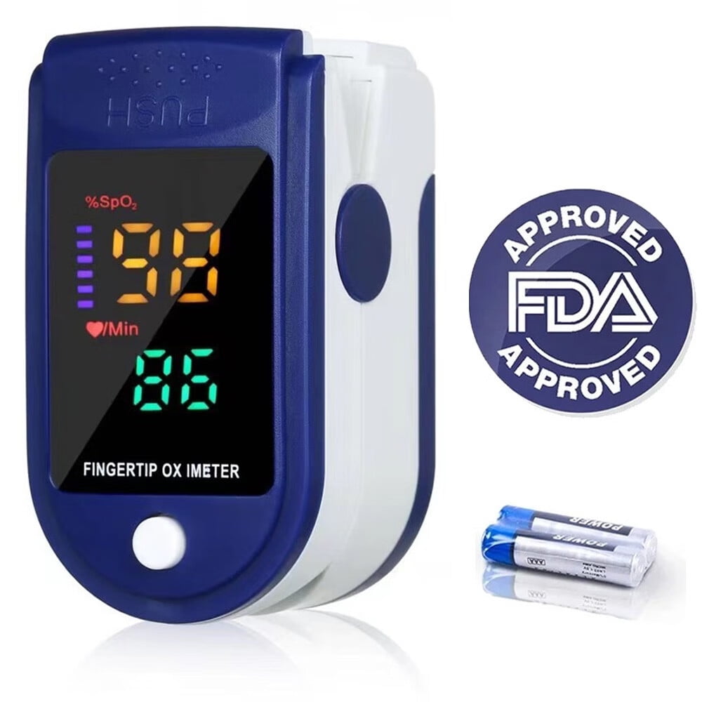 Fingertip Pulse Oximeter,Blood Oxygen Saturation Monitor with Heart ...