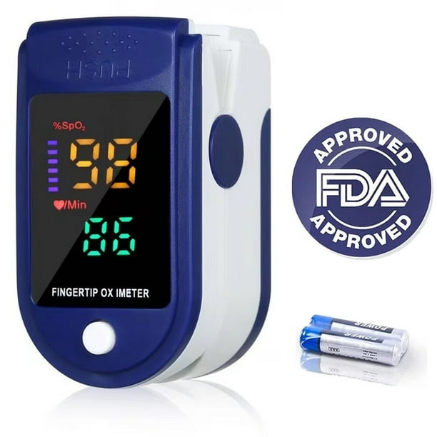 Fingertip Pulse Oximeter,Blood Oxygen Saturation Monitor with Heart Rate Tracker,Finger Pulse ...