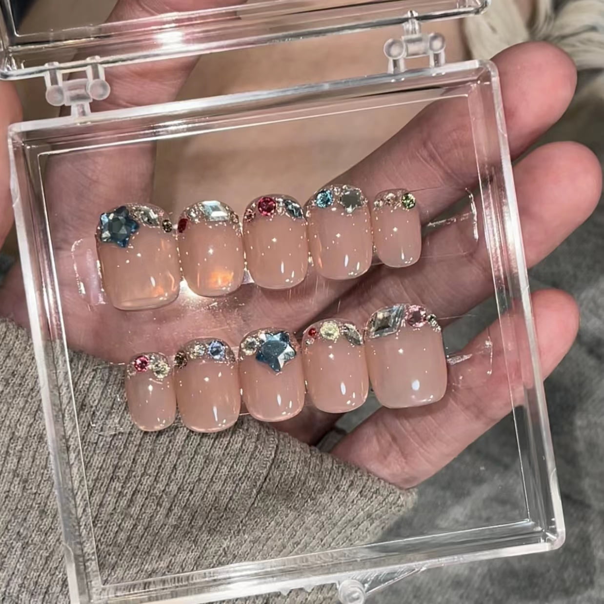 Fingertip Star River Short Wear Nail Tip Customization - Walmart.com