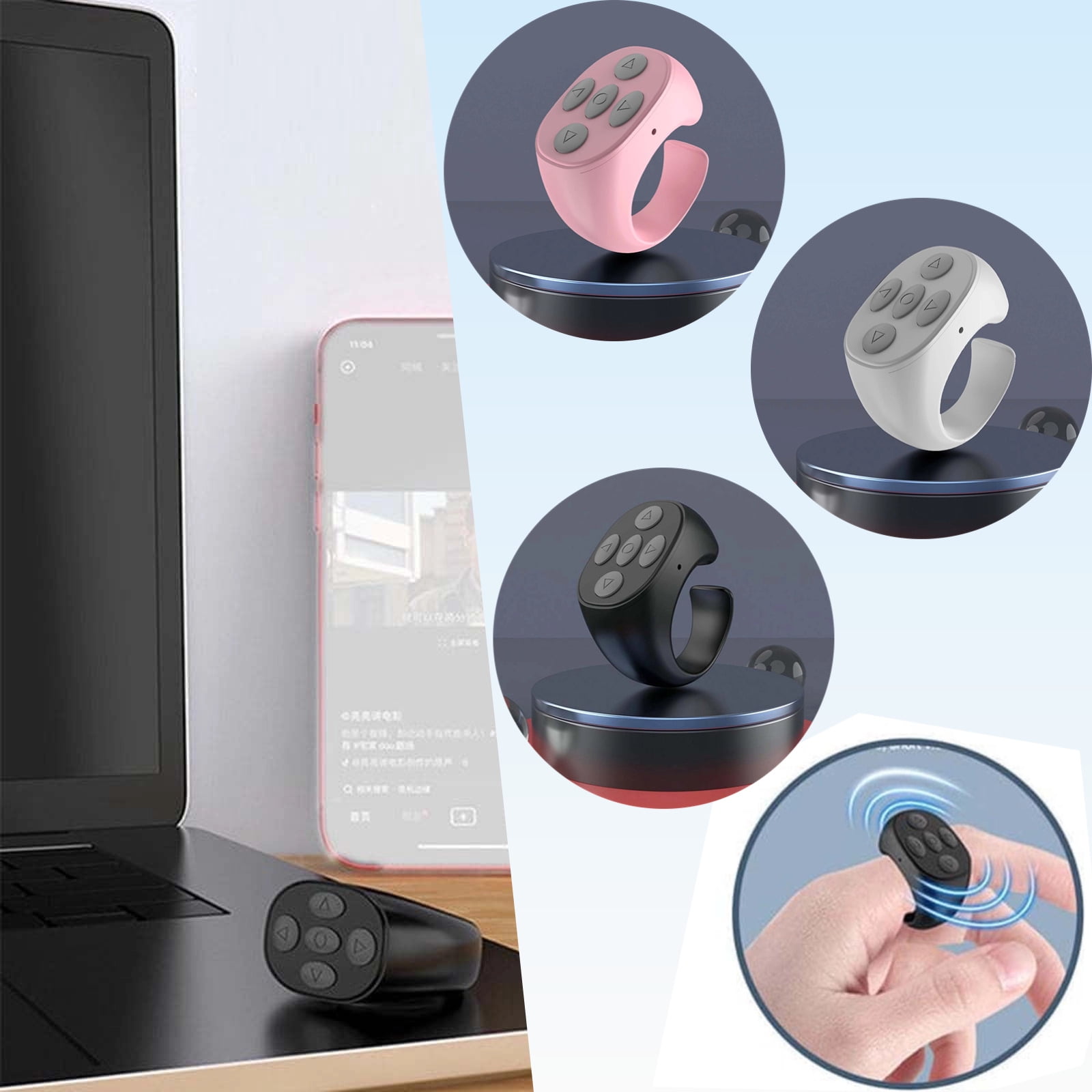 Fingertip Wireless Bluetooth Remote Control, Fingertip Remote Control ... Fingertip Wireless Bluetooth Remote Control, Fingertip Remote Control ...