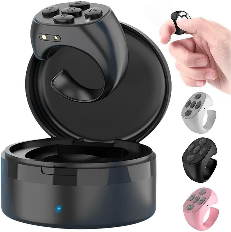 Fingertip Wireless Bluetooth Remote Control, Scrolling Ring Remote ...