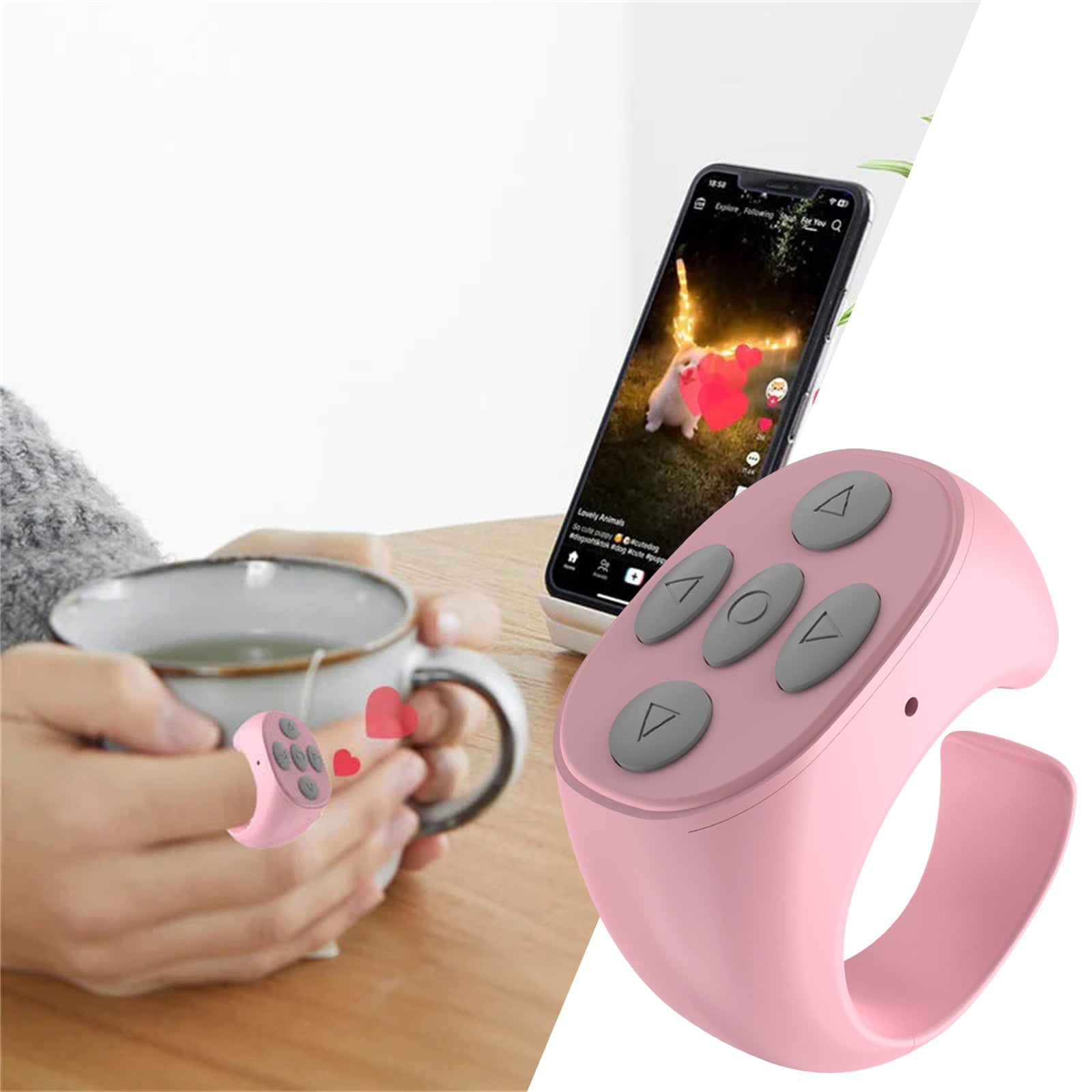 Fingertip Wireless Bluetooth Remote To K Remote APP Page Turner ...