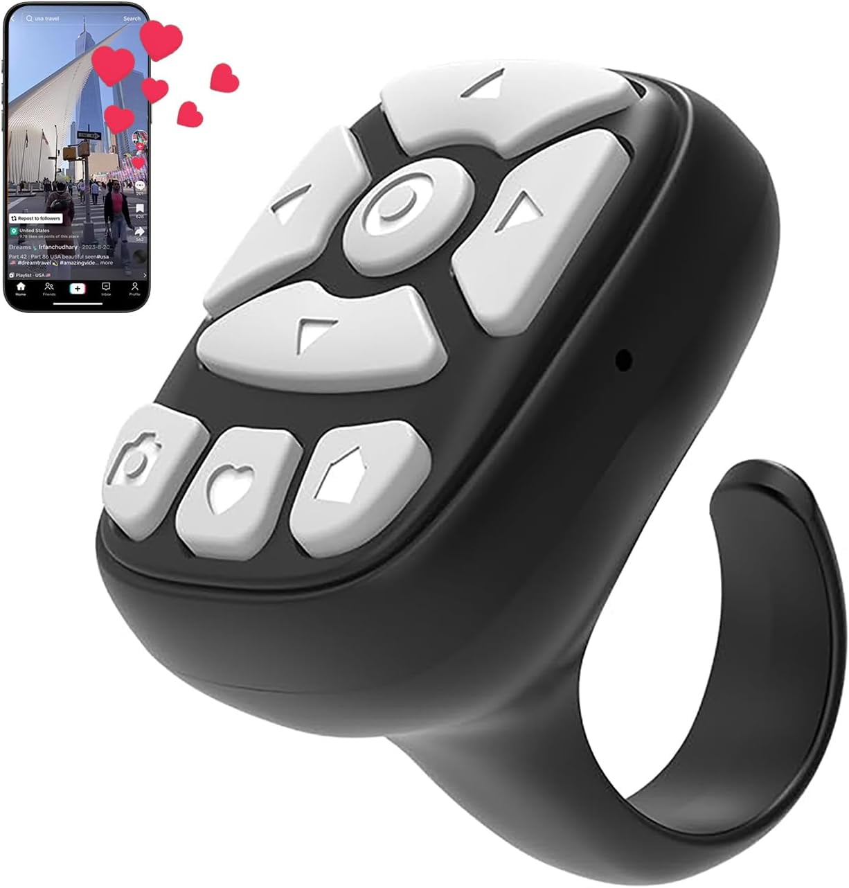 Fingertip Wireless Bluetooth Scrolling Ring for iPhone/iPad - Walmart.com