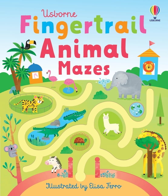 Fingertrails Fingertrail Animal Mazes, Book 5, (Board Book) - Walmart.com