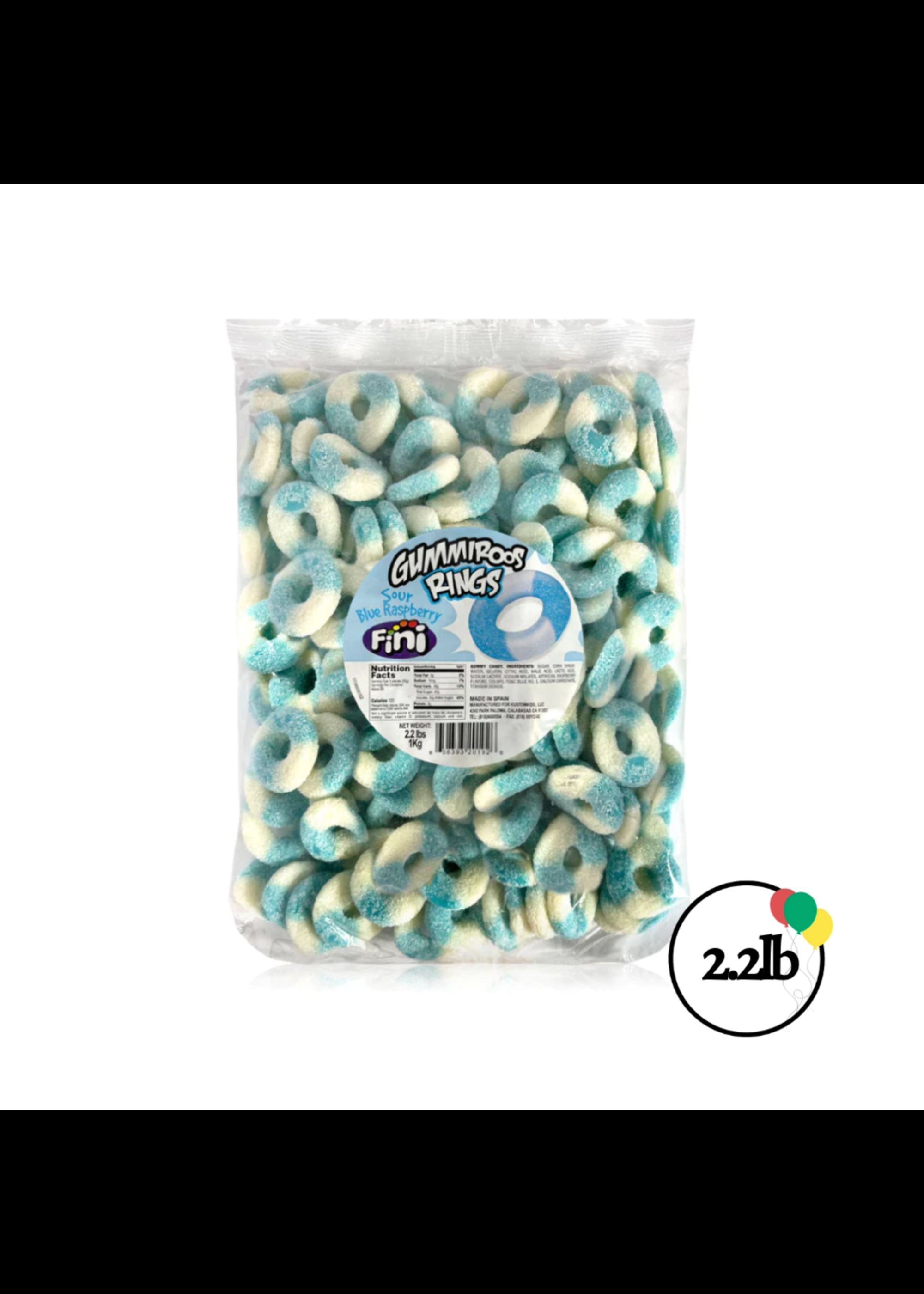 Fini GummiRoos Sour Blue Raspberry 2.2 lb - Walmart.com