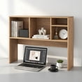Demi Bonn 2-Tier Multipurpose Desk Bookshelf with 4 Shelves ...