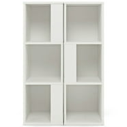 Danya B Five Level Asymmetric Modern Floating Cubby Wall Shelf with 30 ...