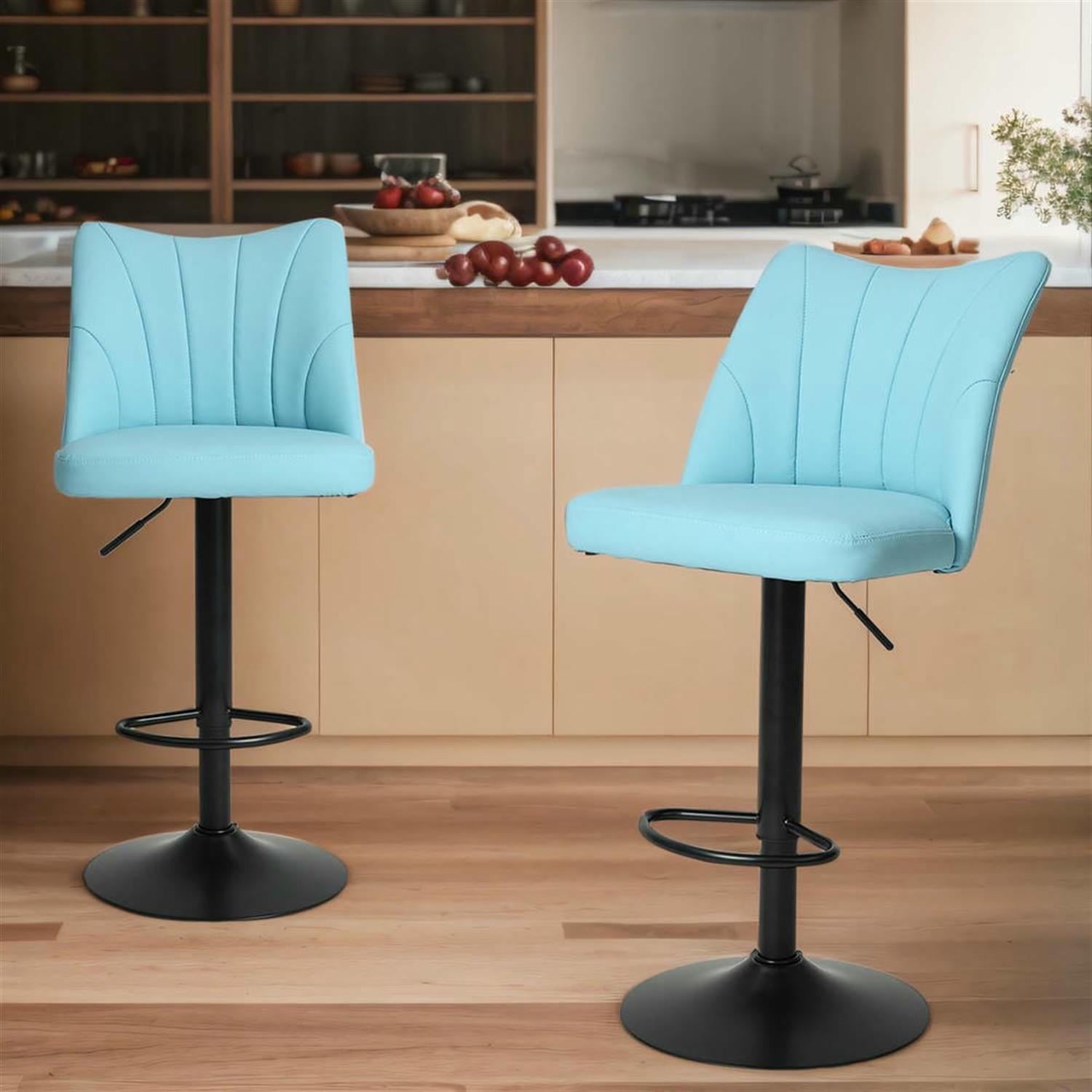 Finihen 44" Adjustable Counter Height Bar Stools Set of 2, Swivel ...