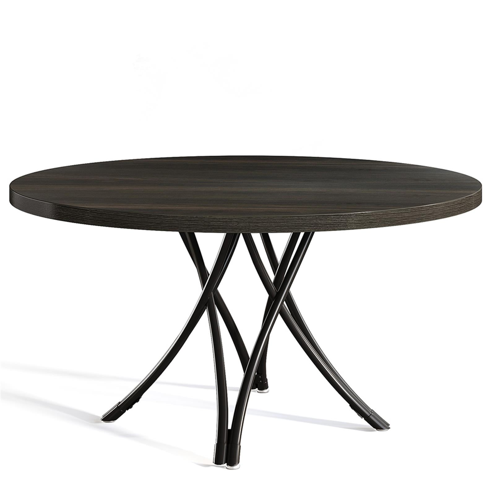 Finihen 47" Circle Dining Table Set for 2-4 People, Indoor Outdoor ...