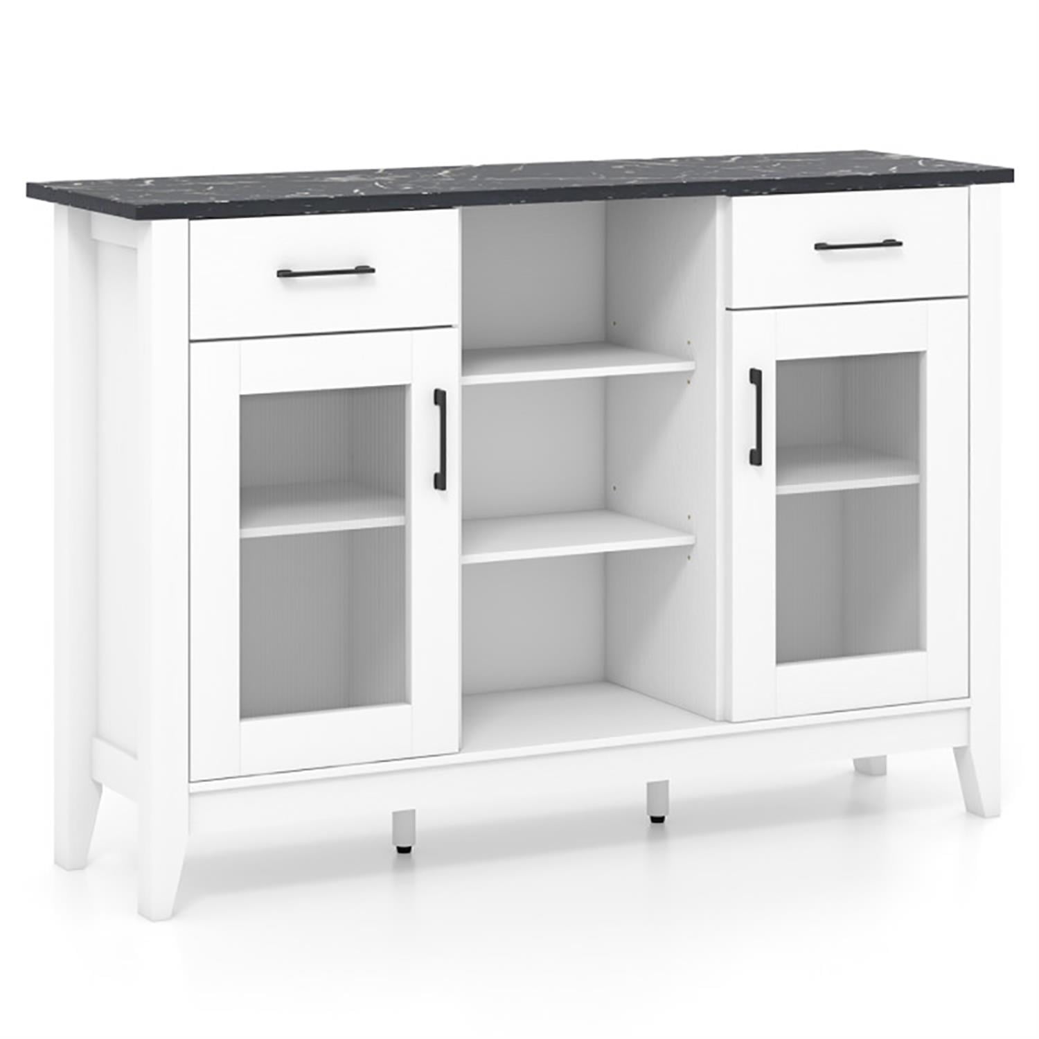 Finihen 52" Sideboard Buffet Cabinet with 2 Drawers and 4 Adjustable ...