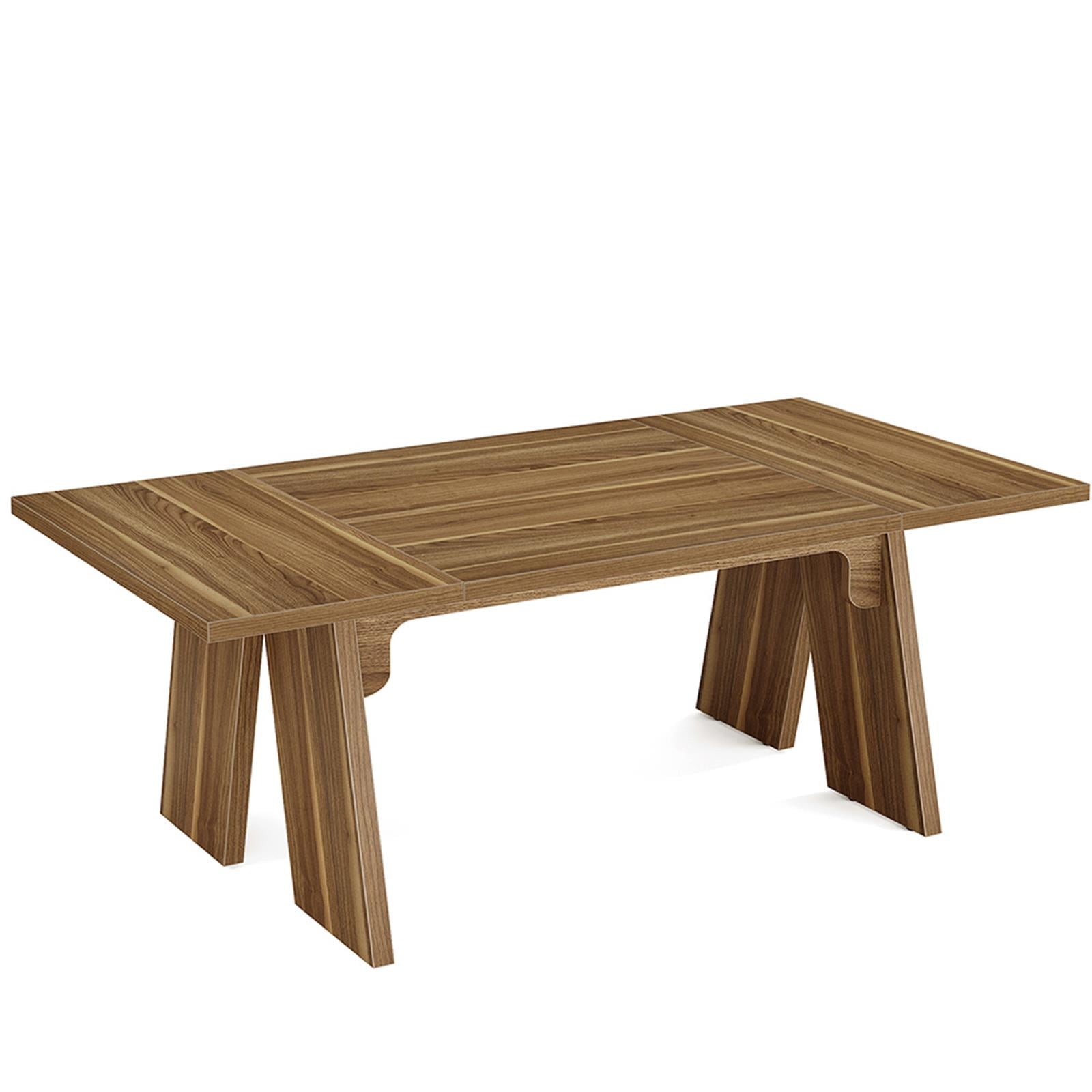 Finihen 71" Round Dining Table Set for 4-6 People, Indoor Outdoor ...