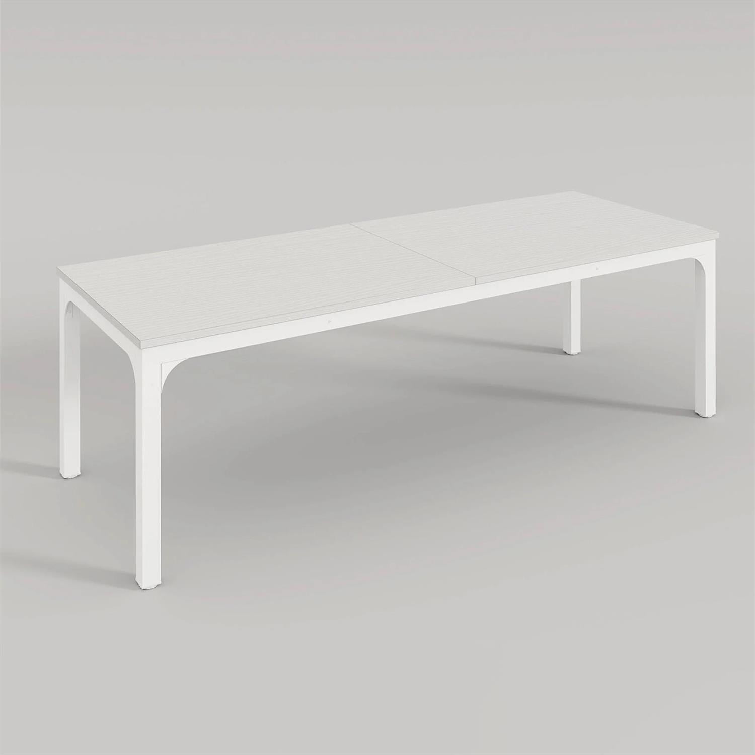 Finihen 78" Farmhouse Dining Table, Wood Rustic Kitchen Table for 8 ...