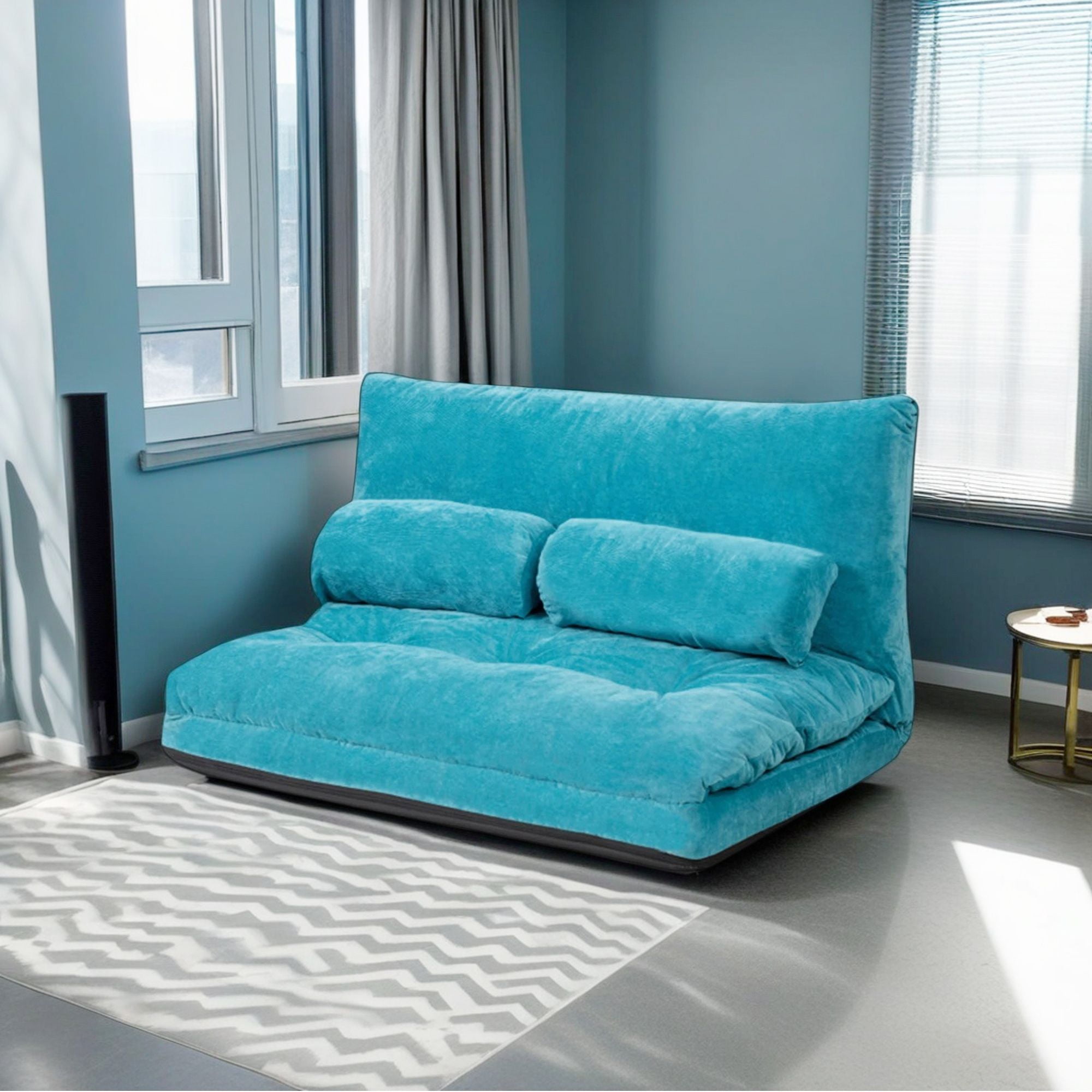 Finihen Adjustable Floor Sofa Couch, Foldable Lazy Sofa Sleeper Bed ...